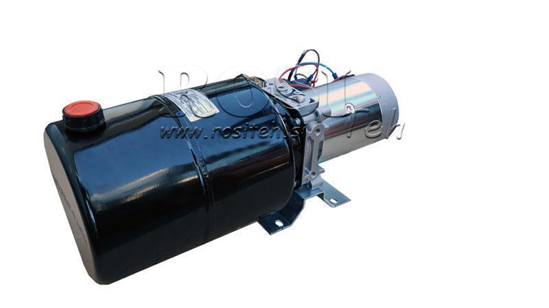 MINI HYDRAULIKAGGREGAT 12V DC - 1,6kW = 2,1cc - 8 lit - Einfachwirkende ...